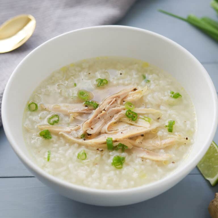 Chao Ga (Vietnamese Rice Porridge) - A Peachy Plate