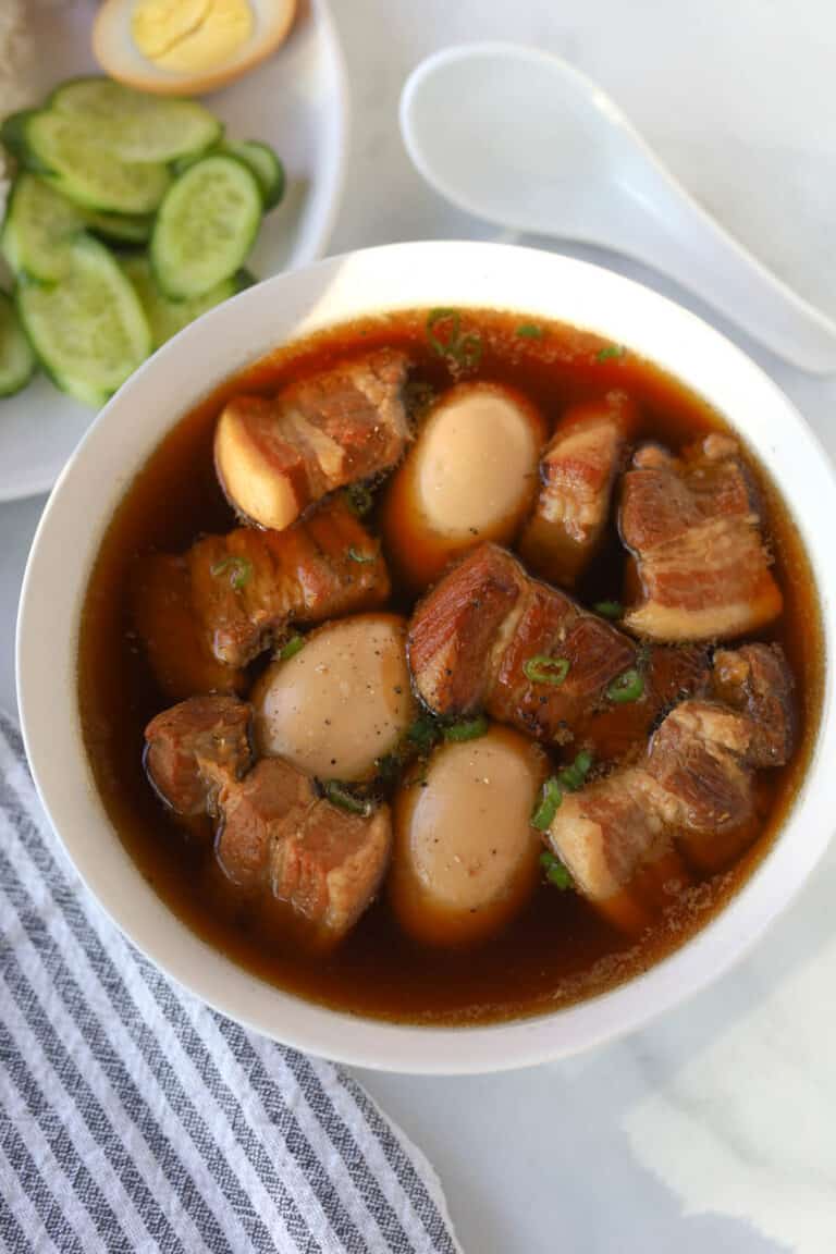 Thit Kho (Vietnamese Braised Pork Belly) - A Peachy Plate