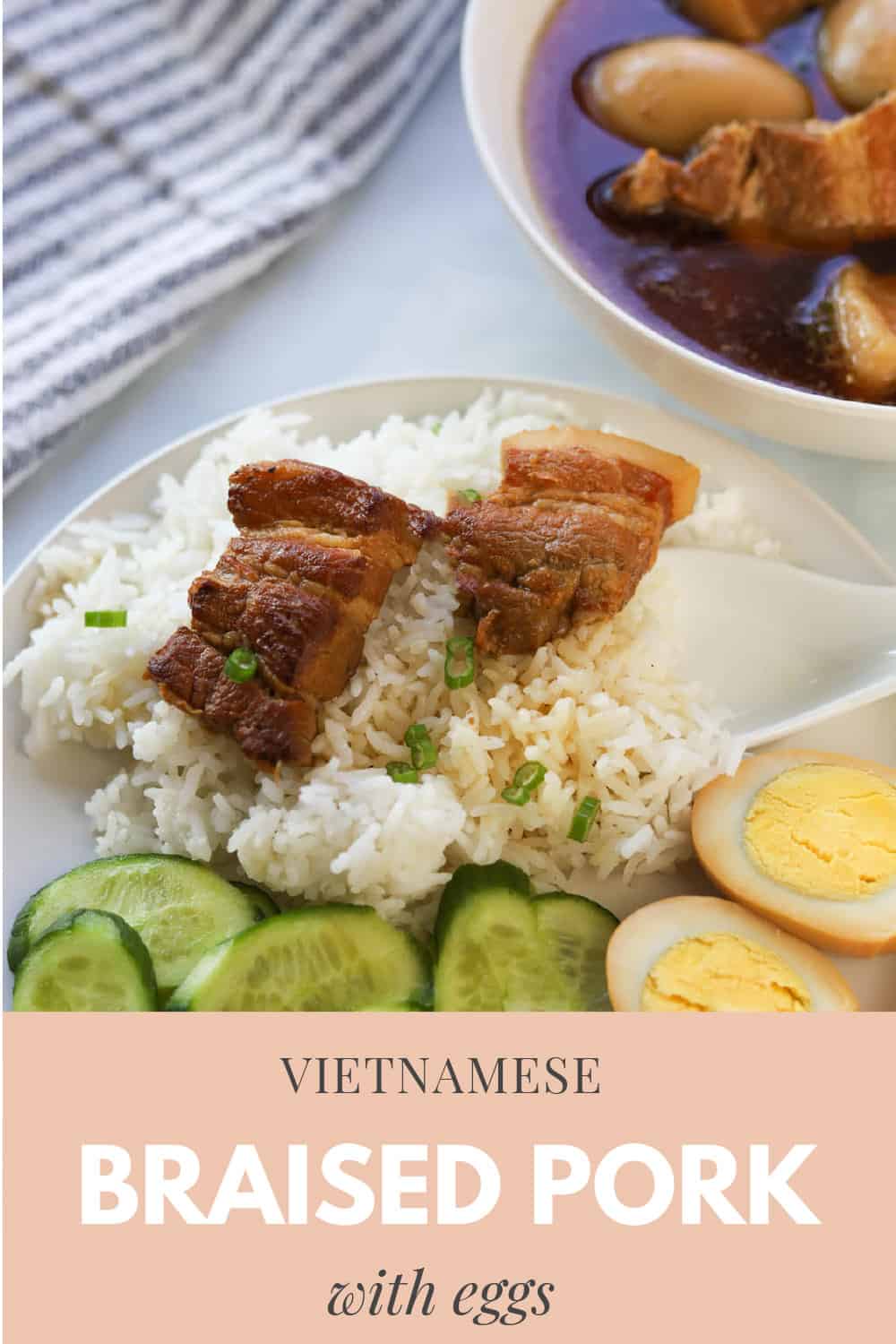 Thit Kho (Vietnamese Braised Pork Belly) - A Peachy Plate