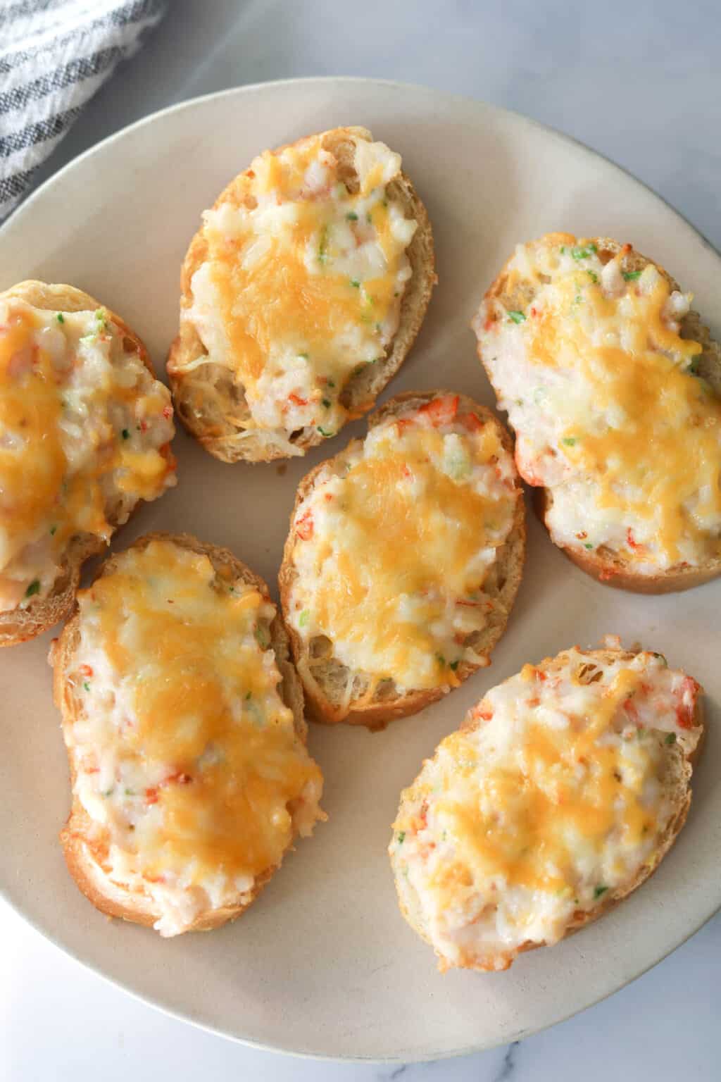 Easy Baked Shrimp Toast Appetizer - A Peachy Plate