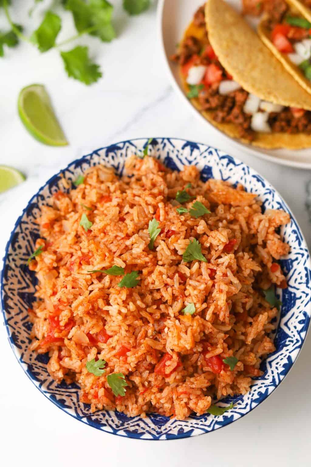 How to Make Easy Rice Cooker Spanish Rice - A Peachy Plate