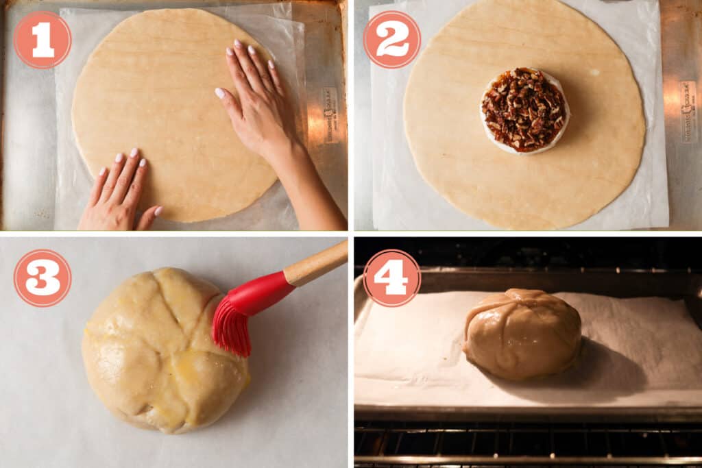 Baked Brie in Pie Crust - A Peachy Plate