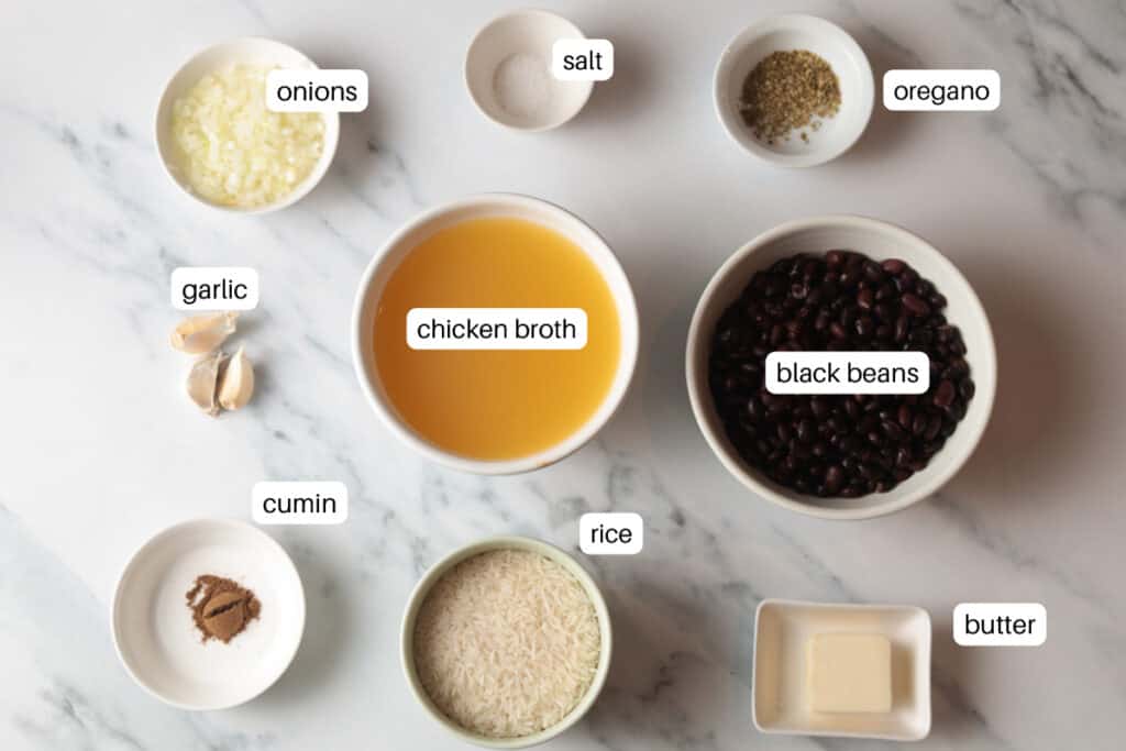 Easy Rice Cooker Black Beans and Rice - A Peachy Plate