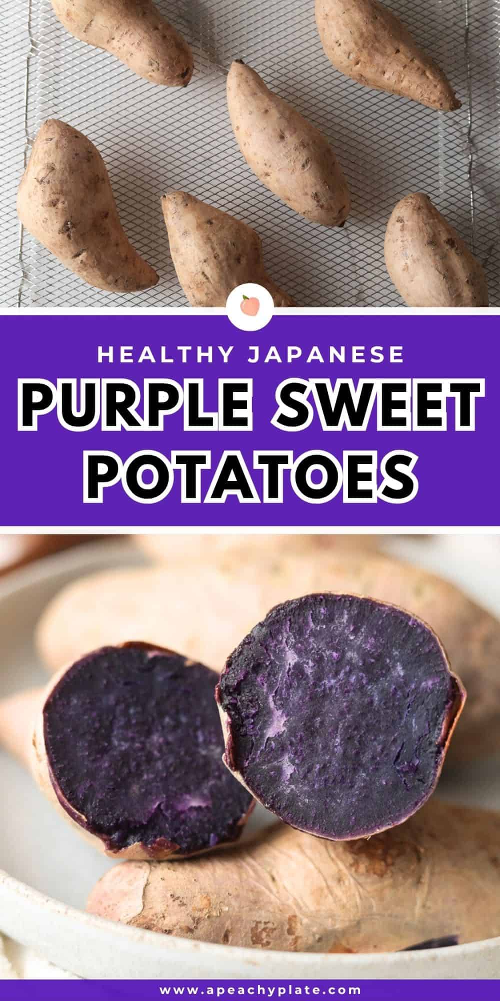 How to Cook Japanese Purple Yams (Purple Sweet Potatoes) - A Peachy Plate