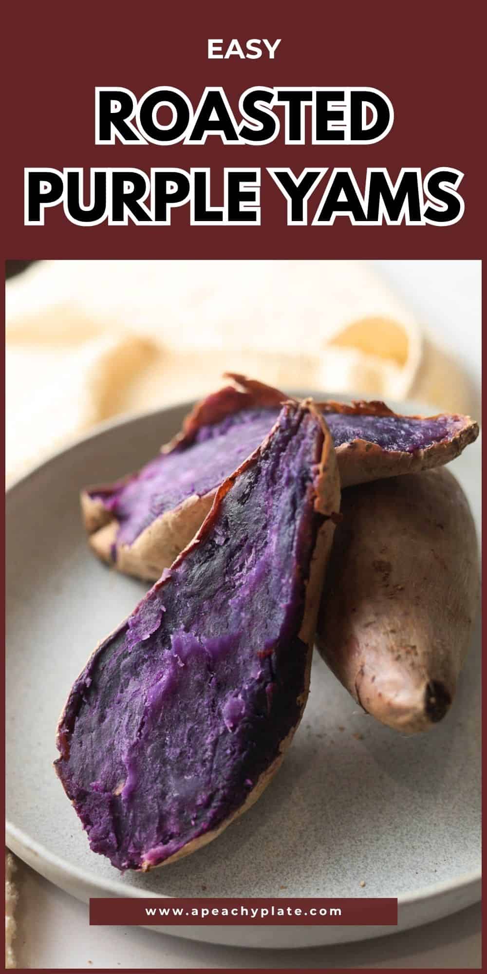 How to Cook Japanese Purple Yams (Purple Sweet Potatoes) - A Peachy Plate