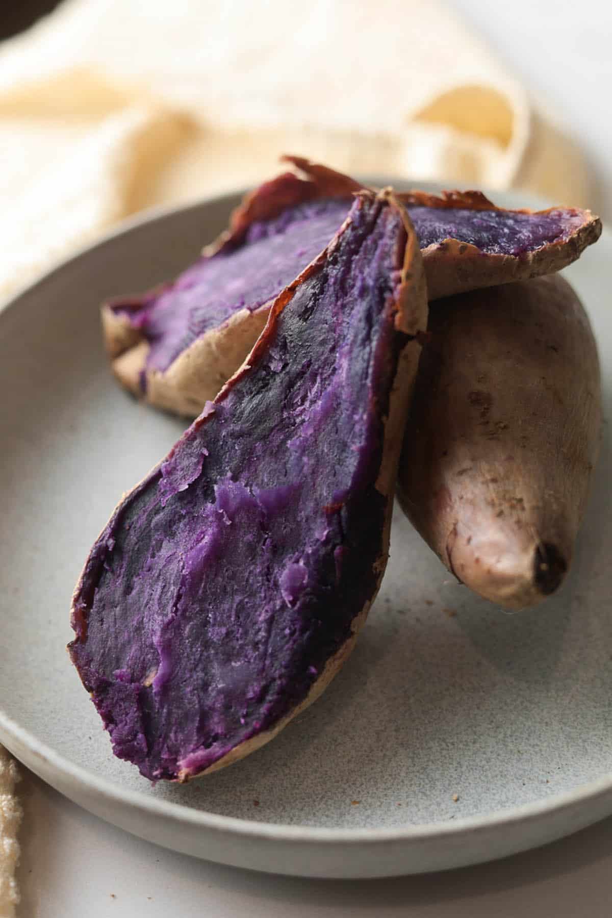 How to Cook Japanese Purple Yams (Purple Sweet Potatoes) - A Peachy Plate
