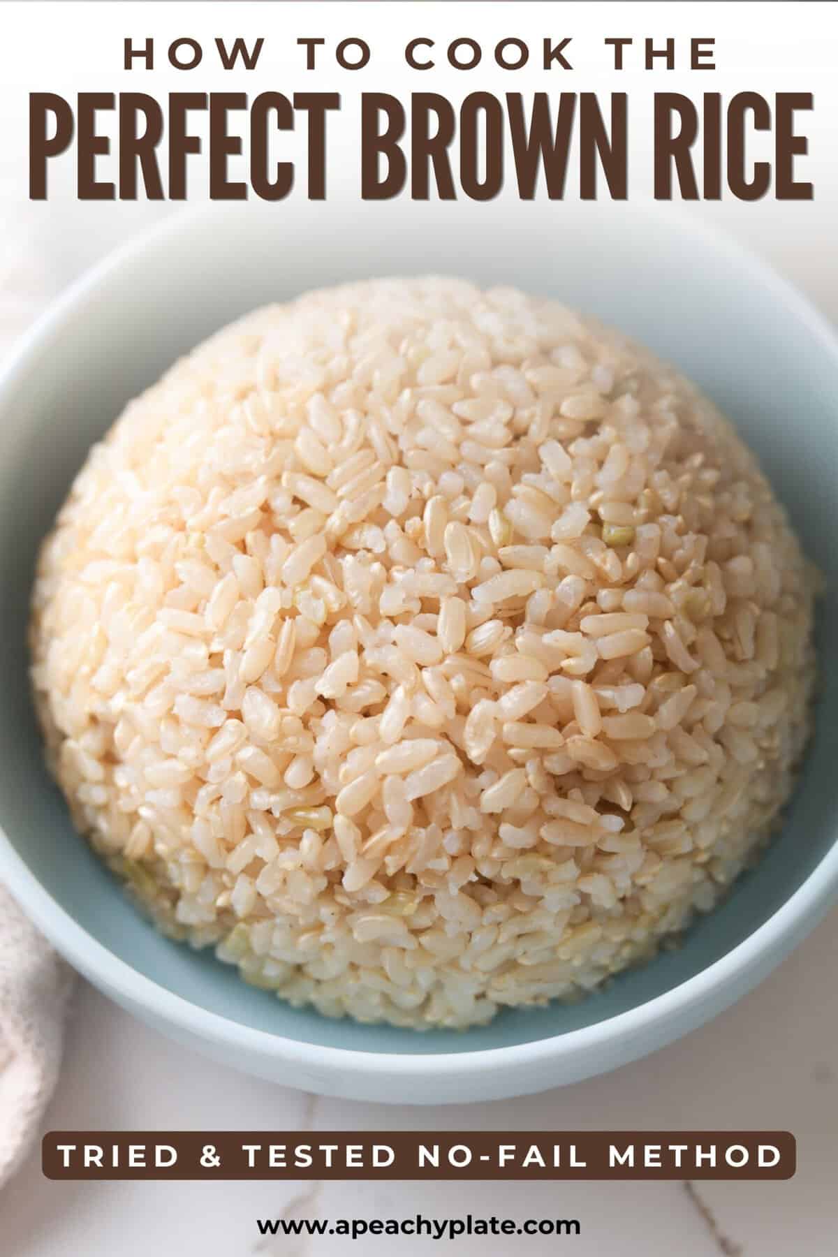 How to Cook Brown Rice in a Rice Cooker - A Peachy Plate